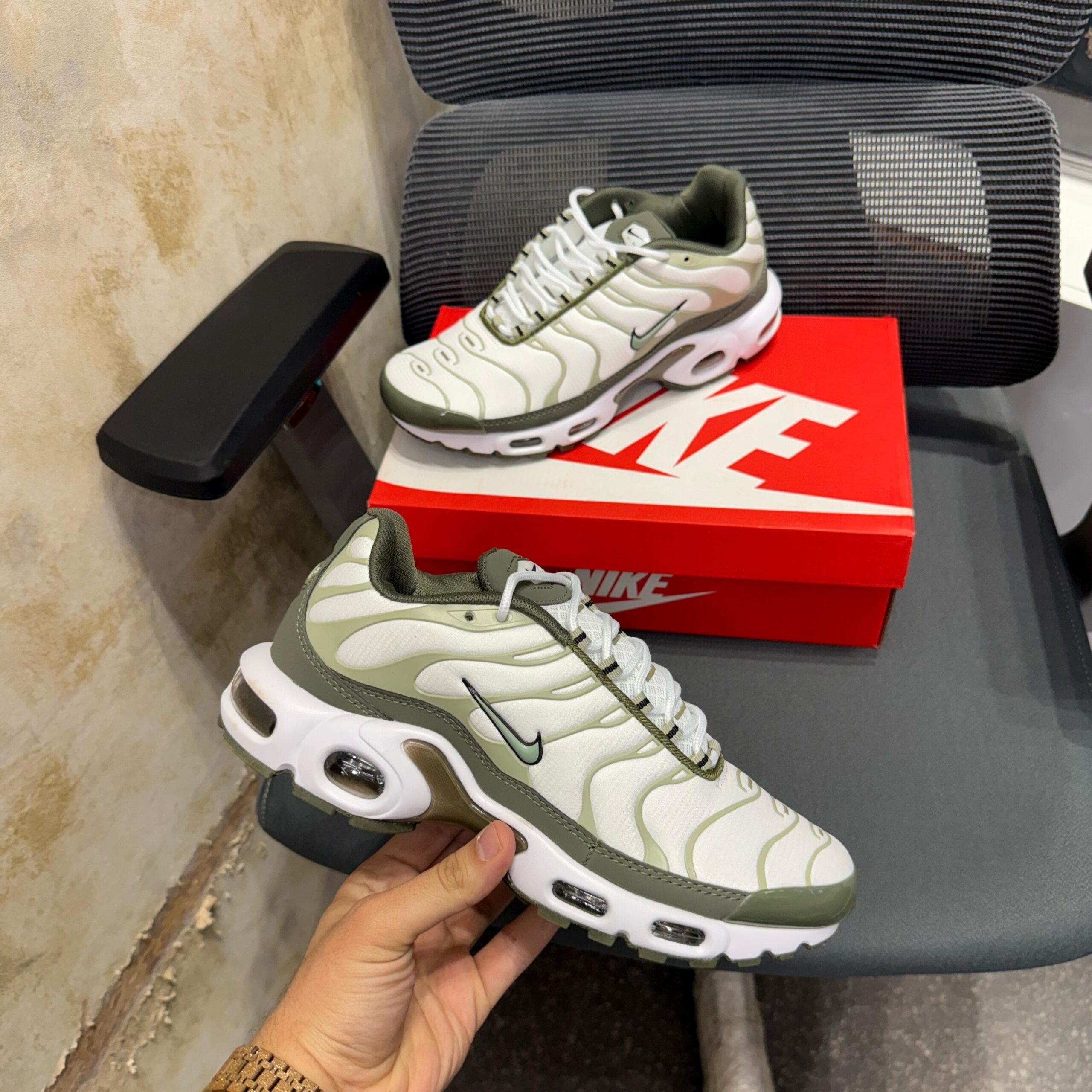 NIKEE AIRMAX TN OLIVE GREEN - Premium Online Shopping for Men & Women